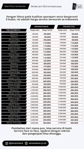 Harga Service | Renan Store