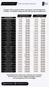 Harga Service | Renan Store