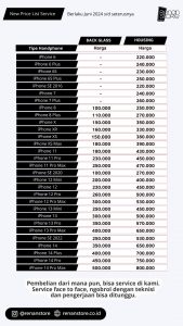 Harga Service | Renan Store